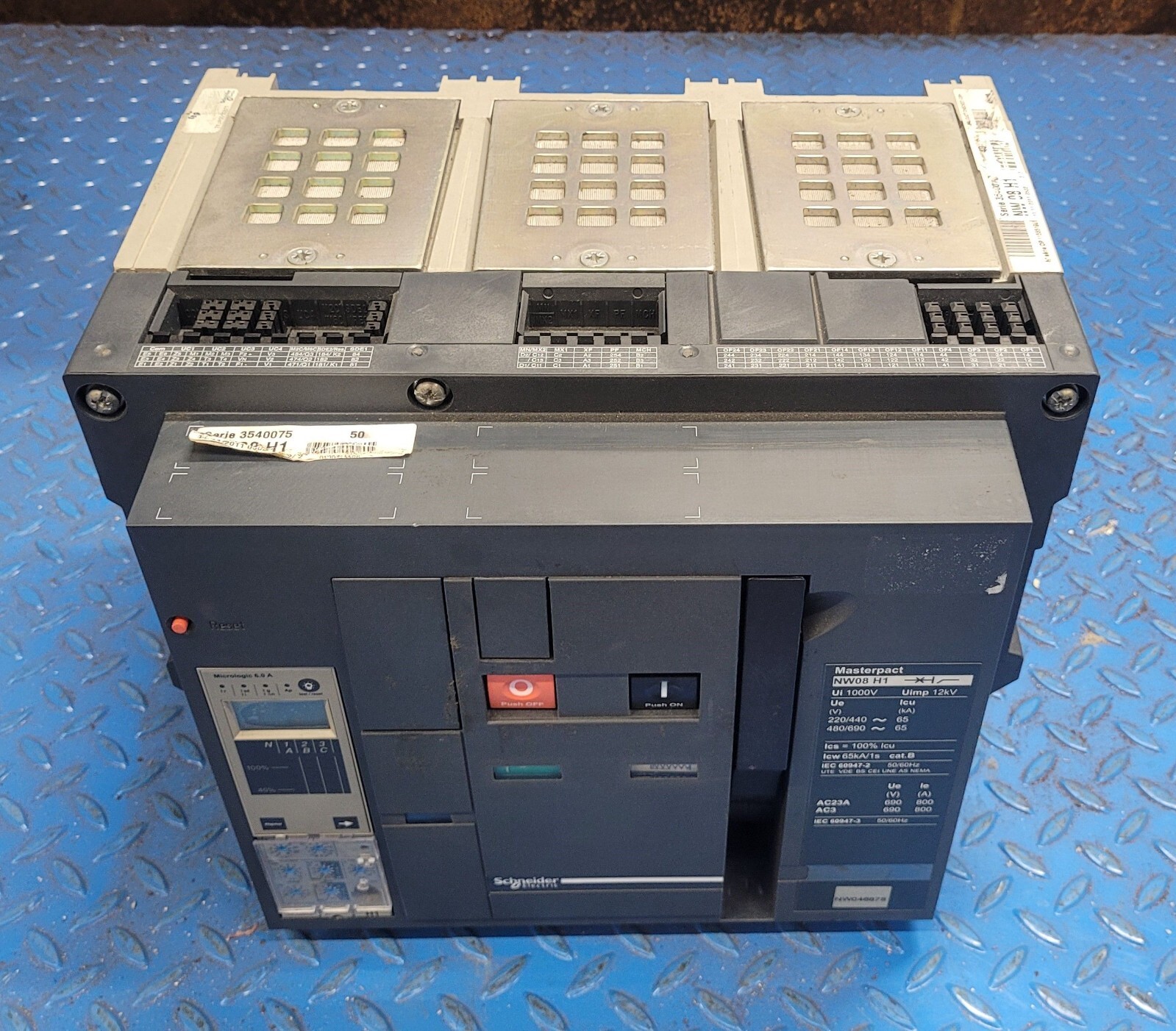 Schneider Masterpact 3 Pole NW08 H1 Micrologic 6.0 | eBay