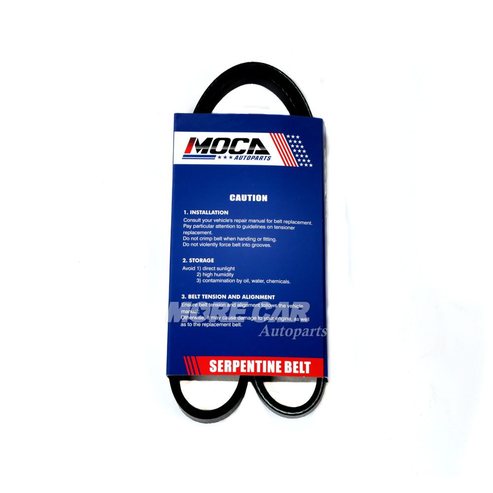 EPDM Serpentine Belt Fits 85-10 Acura Chrysler Toyota Hyundai 3.3-3.4L ...