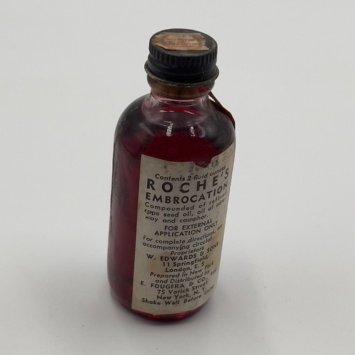 RARE Vintage Roche Full Embrocation Bottle 2fl oz | eBay