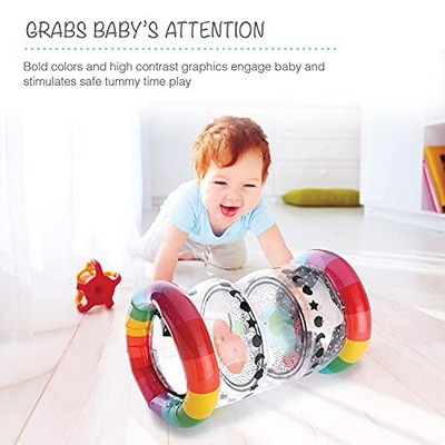 Montessori Inflatable Tummy Time Roller, Early Sensory & Development ...
