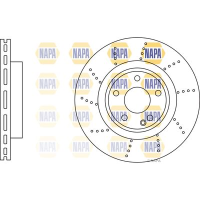 2x Brake Discs Vented Grooved For Mercedes A-Class W176 A250 Front ...