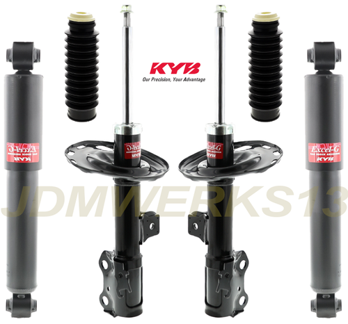 KYB 4 STRUTS SHOCKS & BOOTS KIT C for LEXUS NX200t NX300 15 16 17 18 19 ...