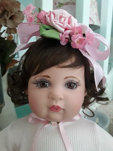 PRETTY IN PINK ROSES VINYL VIRGINIA TURNER 26IN. DOLL # 7/9 PINK OUTFIT ...