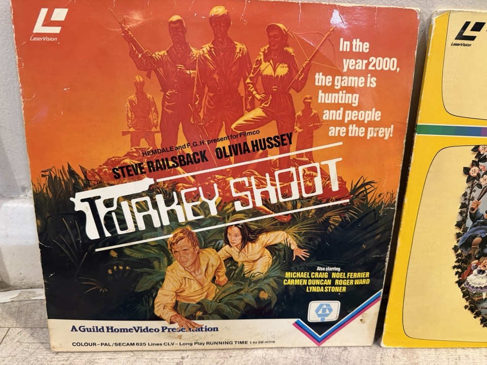 8 X PAL Laserdisc Lot Various Genre Turkey Shoot Vanishing - Laser Rot ...