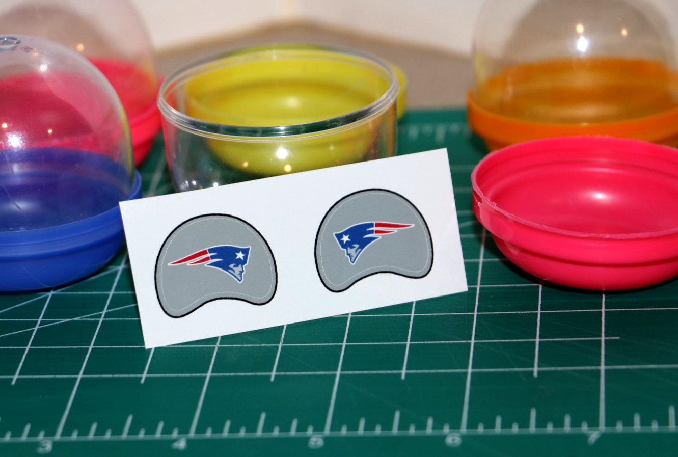Old 1993-99 New England Patriots Vending Machine Decals Football ...