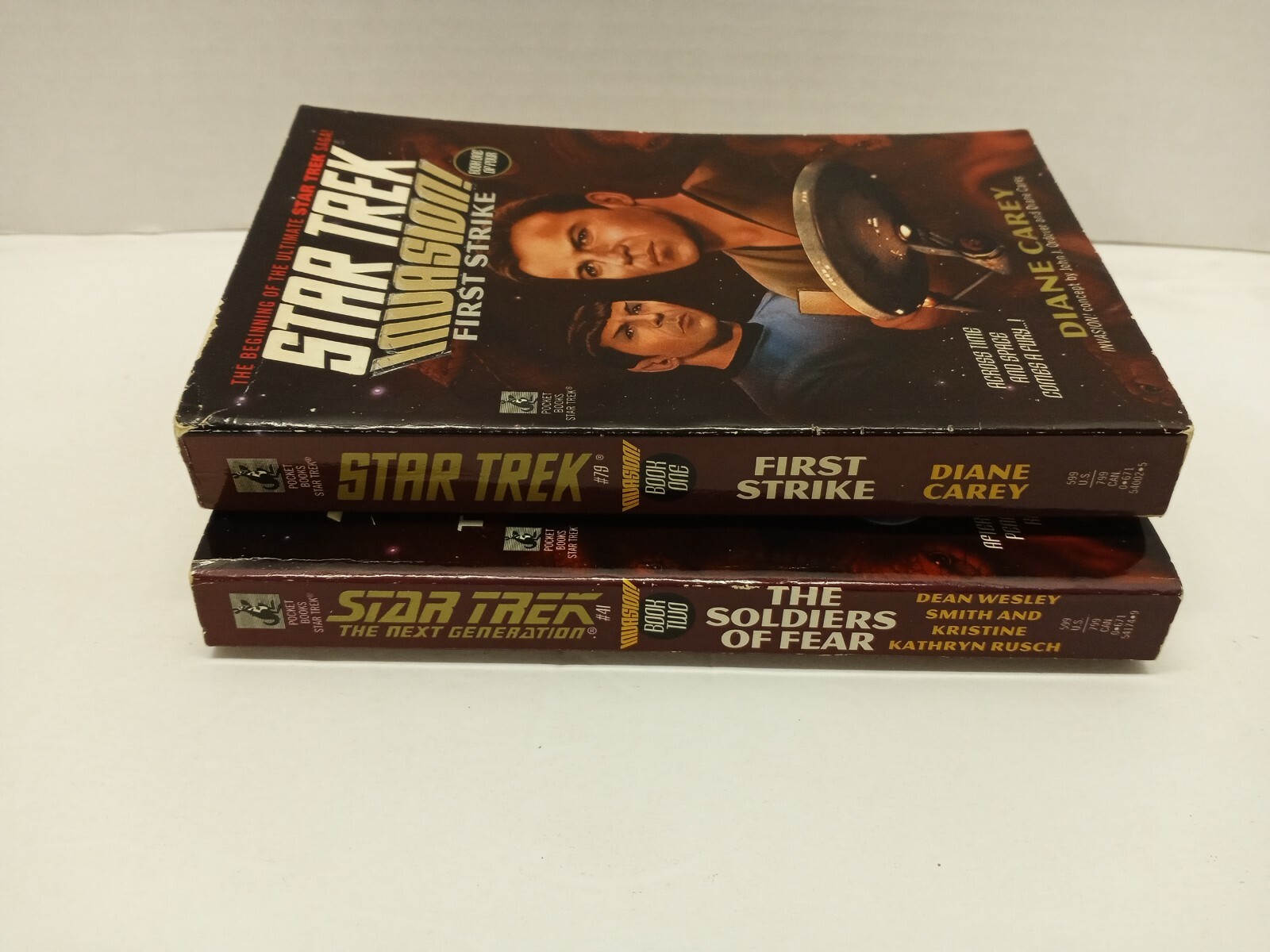 Star Trek, TNG, The Next Generation, INVASION Books 1 & 2 Paperback, VG ...