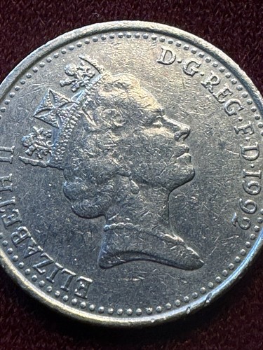 COLLECTOR COIN Queen Elizabeth II British 10 Pence 1992 Coin DG Reg FD ...