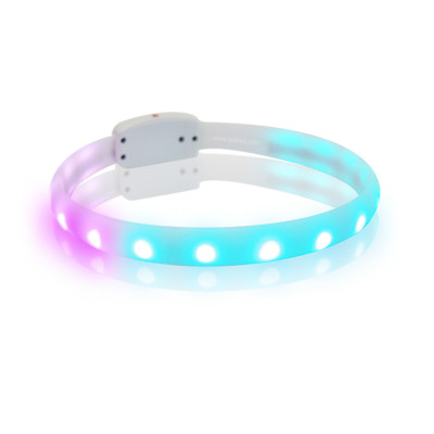 Flash Collar for Dogs USB Charging Anti-Lost Silicone Necklace Pet ...