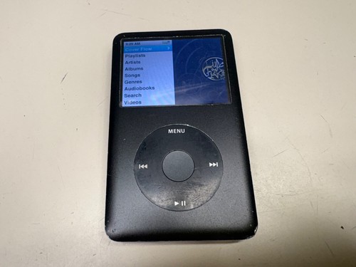 APPLE IPOD CLASSIC 80GB SILVER 6TH GENERATION MB147LL BLACK WORKING | eBay