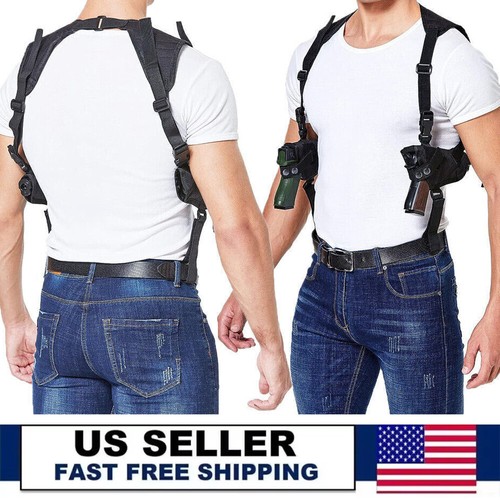 Concealed Carry Underarm Tactical Gun Pistol Shoulder Holster Double ...