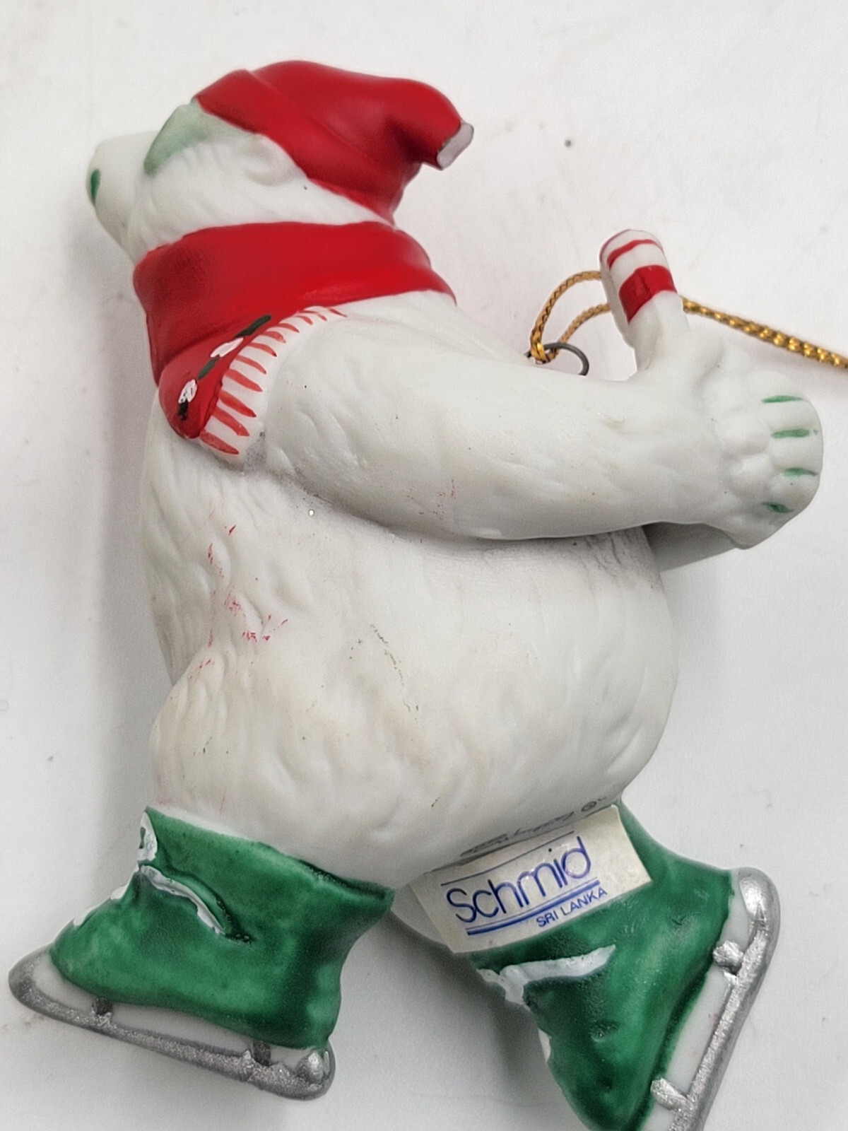 Schmid Cathie Heck Share a hug polar bear Christmas ornament signed ...