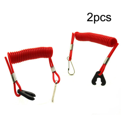 2x Safety Tether Lanyard For Kill Switch Jet Ski Boat Raptor Banshee ...