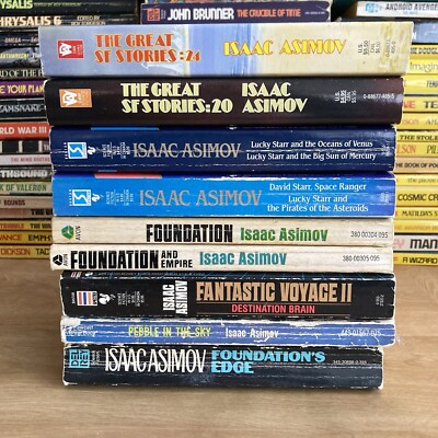 Isaac Asimov Vintage Paperback Book Set Foundation Lucky Starr Great SF ...