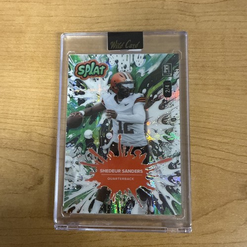 2025 wild card Splat Football Shedeur Sanders green 2/4 | eBay