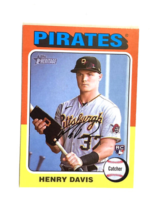 2024 Topps Heritage Henry Davis Rookie Card #415 Pirates | eBay