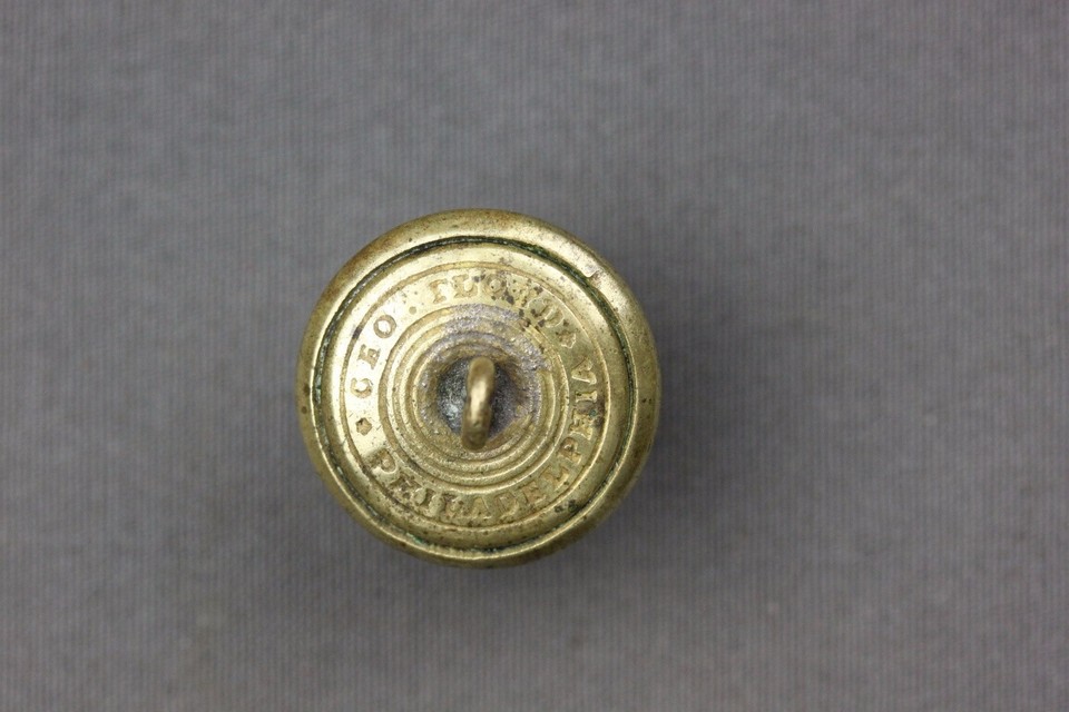 Civil War Eagle D Coat Button Geo Floyd Philadelphia Back Mark | eBay