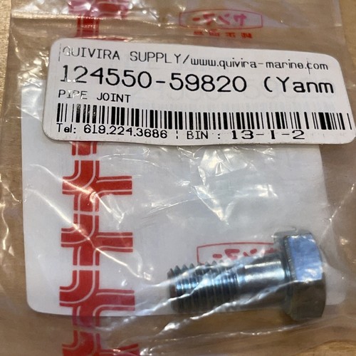YANMAR MARINE OEM GENUINE BOLT PIPE JOINT P/N 124550-59820 2 Pk for ...