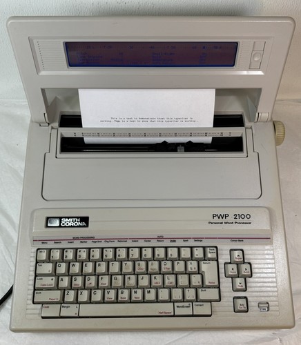 Vintage Smith Corona PWP 2100 Personal Word Processor Electronic ...