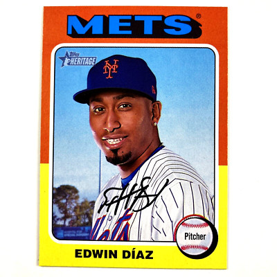 Edwin Diaz 2024 Topps Heritage Card #257 MLB New York Mets | eBay