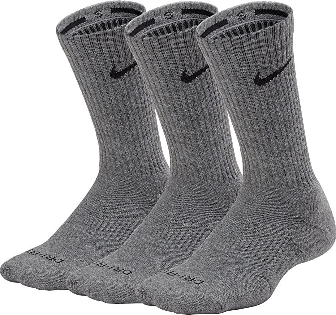 Unisex Nike Dry Cushion Crew Training Sock (3 Pair) - SMALL (M 3-5 / W ...