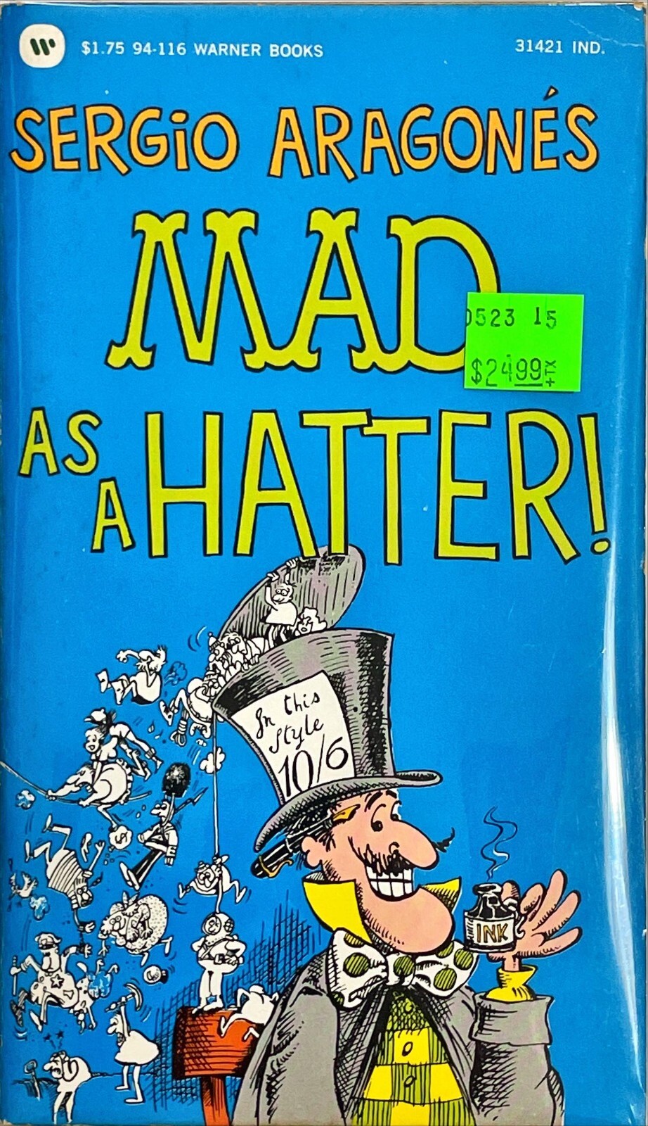 MAD Magazine Paperback Book: Sergio Aragones as a Mad Hatter! [ 1980 ...