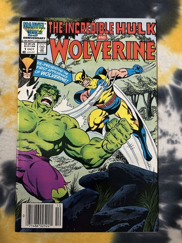 INCREDIBLE HULK AND WOLVERINE #1 (1986) Marvel Comics / VF - Reprints ...
