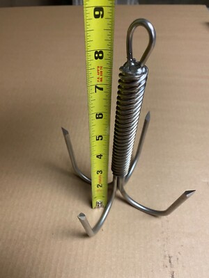 Stainless Pier Bridge Fishing Fish Gaff 6” With Eye For a Rope Twisted ...