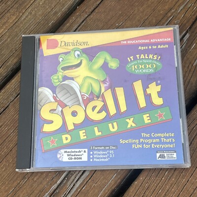 Spell It Deluxe Macintosh Windows 95 / 3.1 CD ROM Mac Windows | eBay
