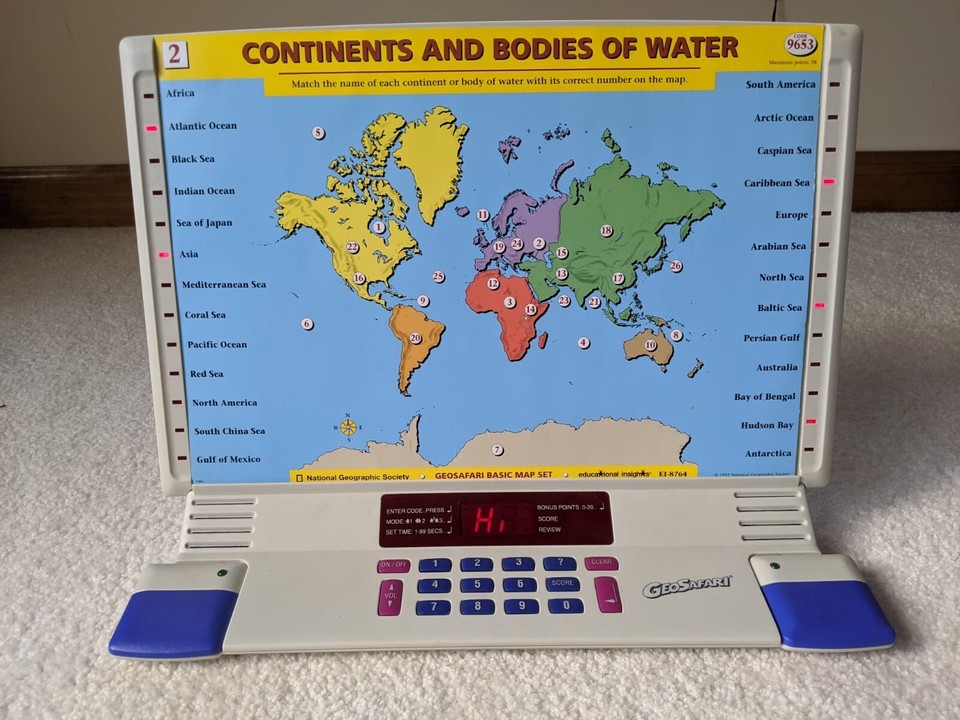 GeoSafari EI-8865 Electronic Education Learning Game System Homeschool ...