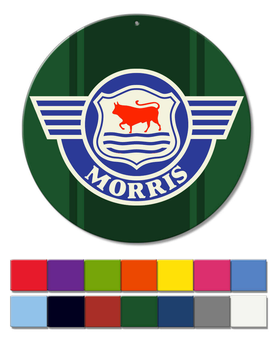 Austin Morris Emblem Round Aluminum Sign - 14 colors - Made in USA ...