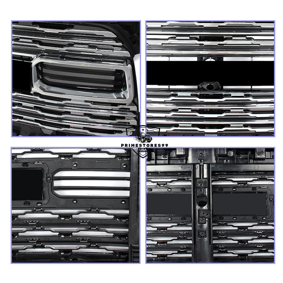 Chrome Front Bumper Grille For Ram 2500 3500 4500 2020-2024 Replace ...