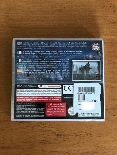 SYBERIA / NINTENDO DS / NEUF SOUS BLISTER D'ORIGINE / VERSION FRANÇAISE ...