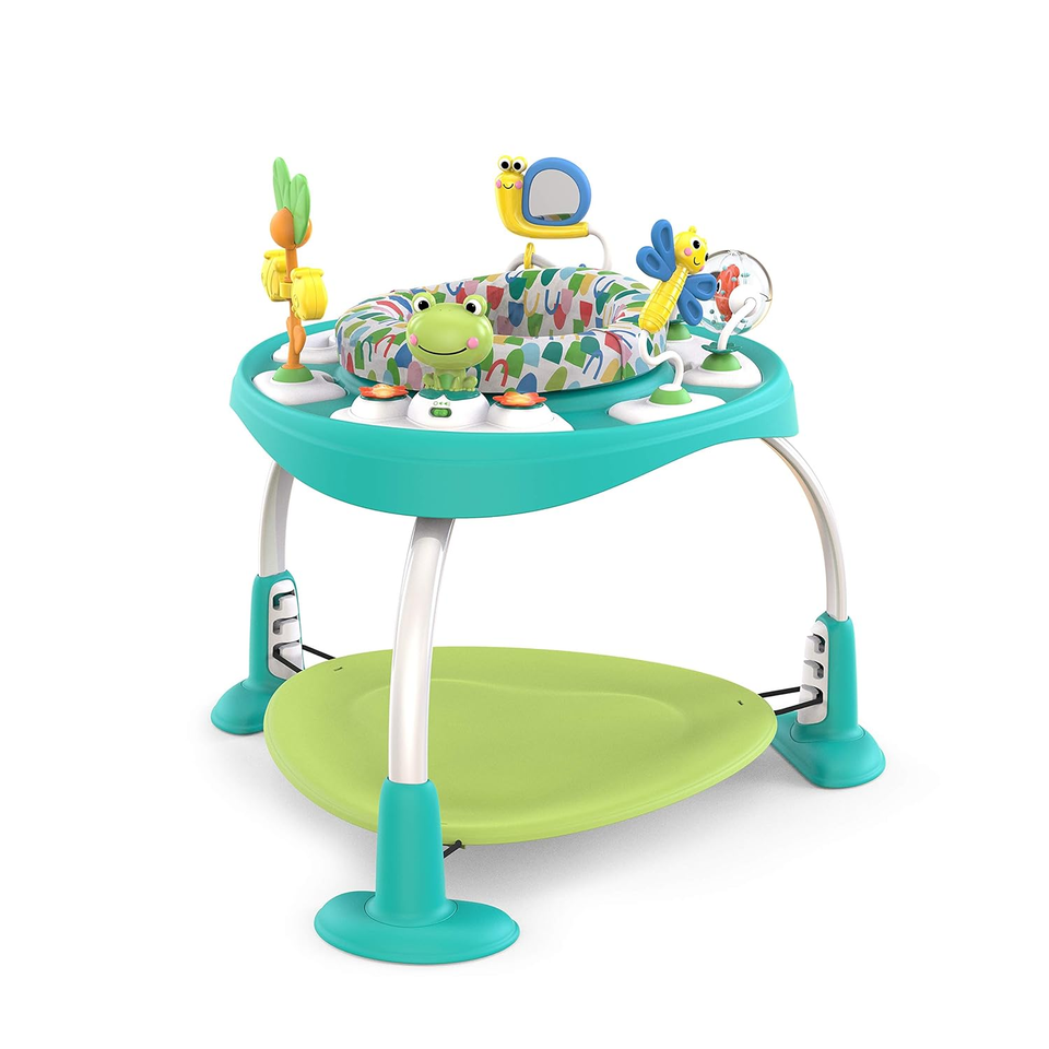 Bounce Bounce Baby 2-In-1 Activity Center Jumper & Table - Playful Pond ...