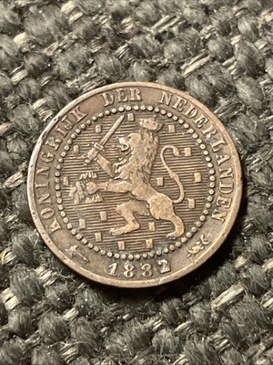 1882 NETHERLANDS 1 CENT COIN | eBay