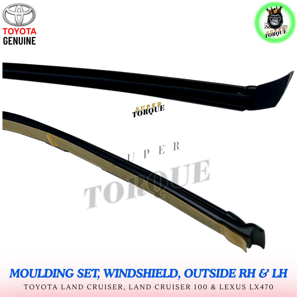 GENUINE TOYOTA 75533-60031 75534-60021 MOULDING SET, WINDSHIELD ...