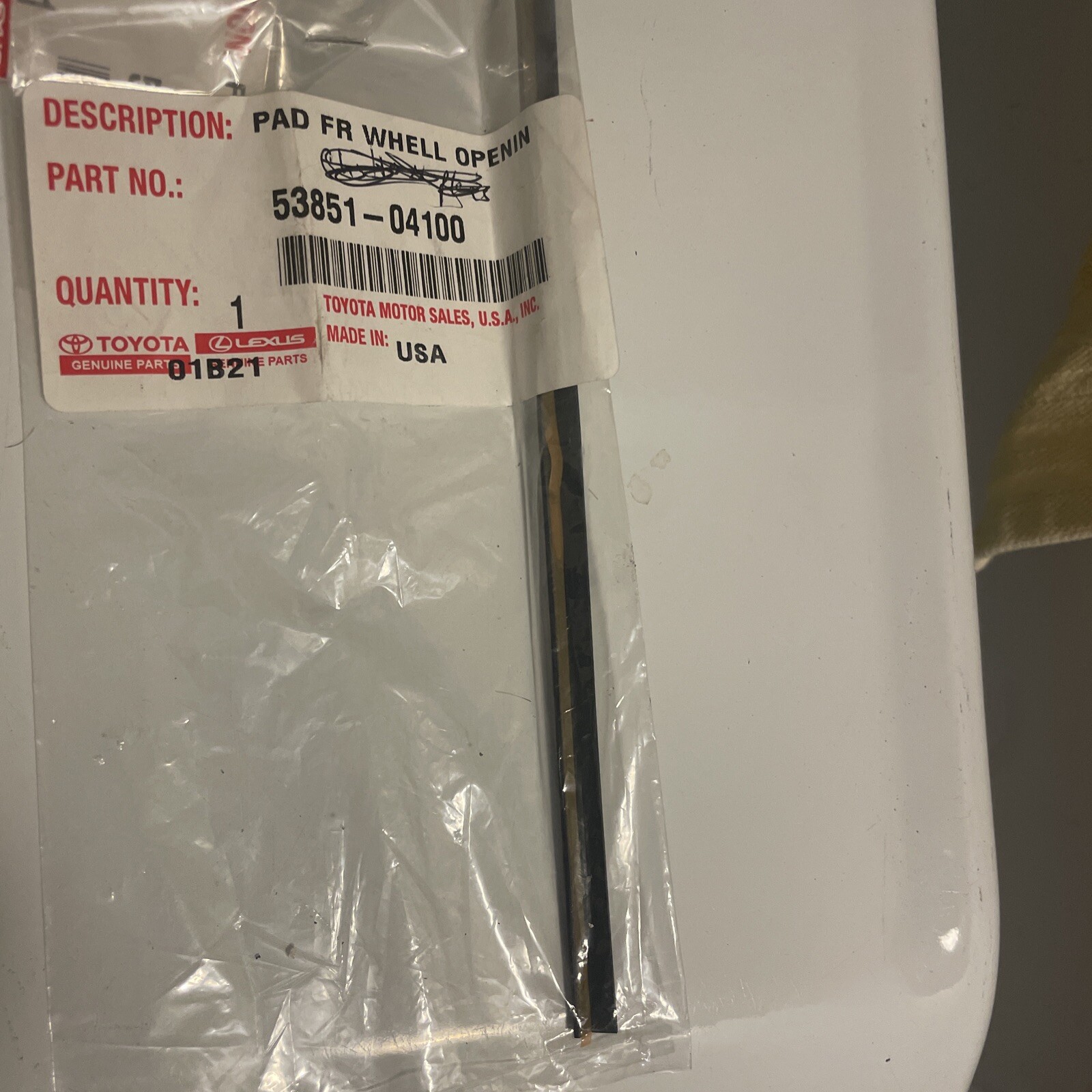 Genuine Toyota Wheel Opening Molding Pad 53851-04100 | eBay