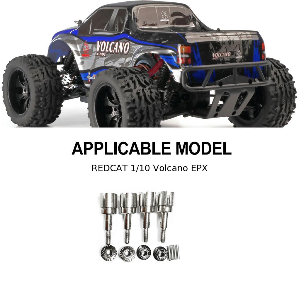 RCGOFOLLOW 4pcs Steel Reinforced Wheel Axle For 1/10 Rc Wheel Axle EPX ...