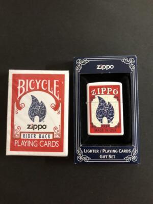 ZIPPO Lighter/BICYCLE playing cards Gift set collaboration ZIPPO ...