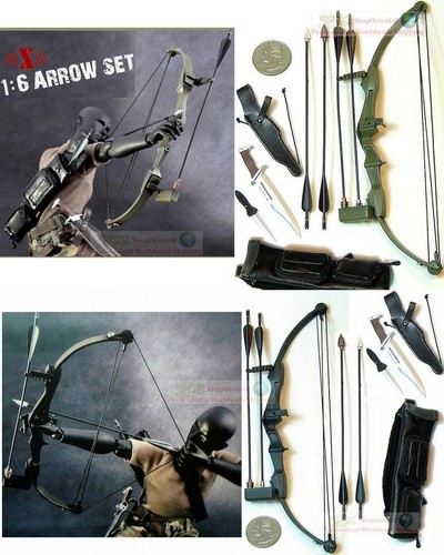 BOW_B+G 1:6 Scale Action Figure RAMBO STALLONE BOW ARROW KNIFE HOYT ...