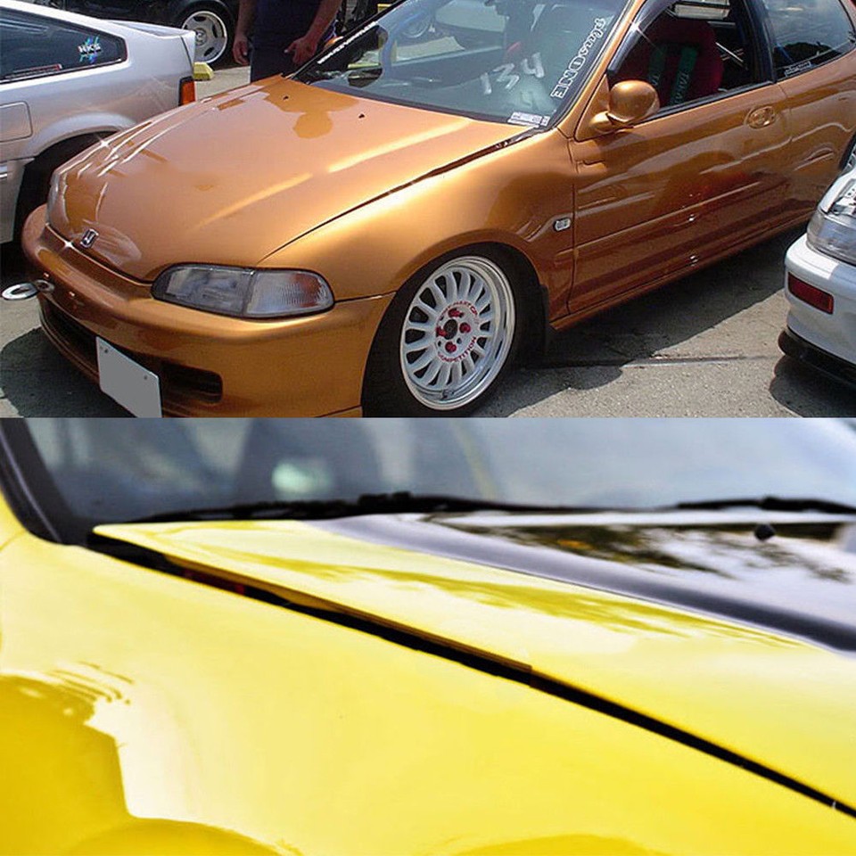 Red JDM PASSWORD Hood Vent Spacer Riser Kit For Honda Civic EK EF Acura ...