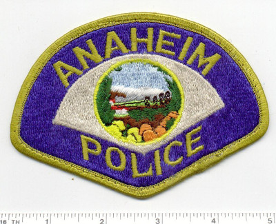 Anaheim Police (California) Shoulder Patch - new from the 1980's | eBay