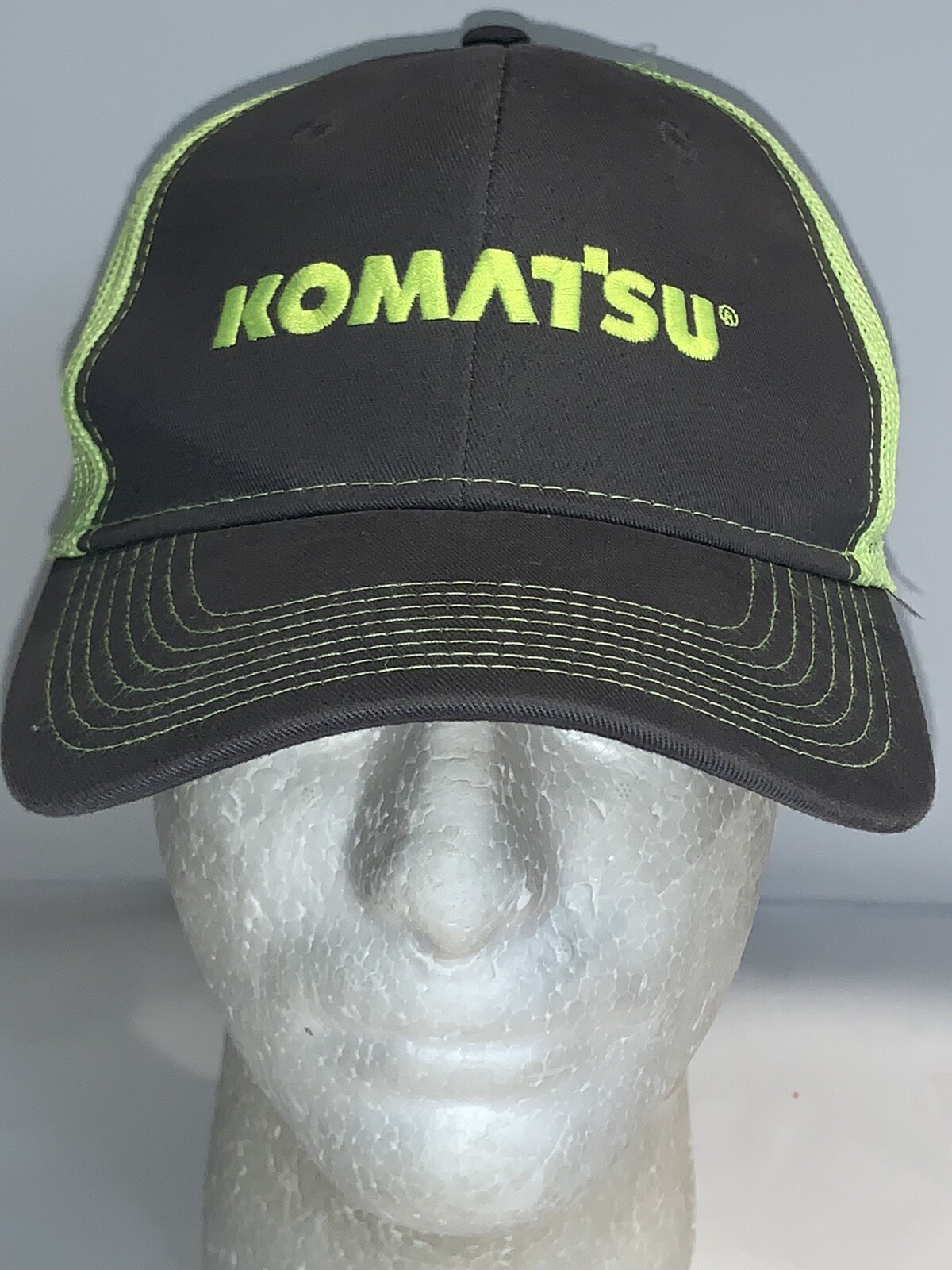 KOMATSU TRUCKER HAT CAP ADJUSTABLE SNAPBACK POWER EQUIPTMENT | eBay UK
