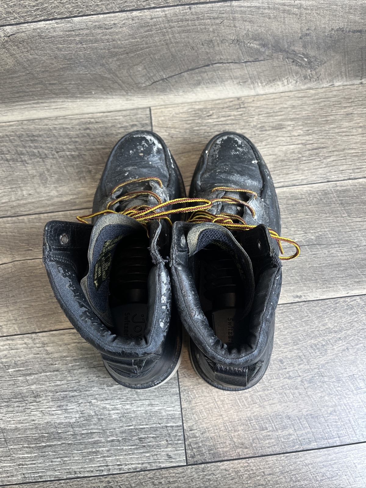 Red Wing Irish Setter 6" Ashby Men Size 9.5 83652 Black Leather Safety ...