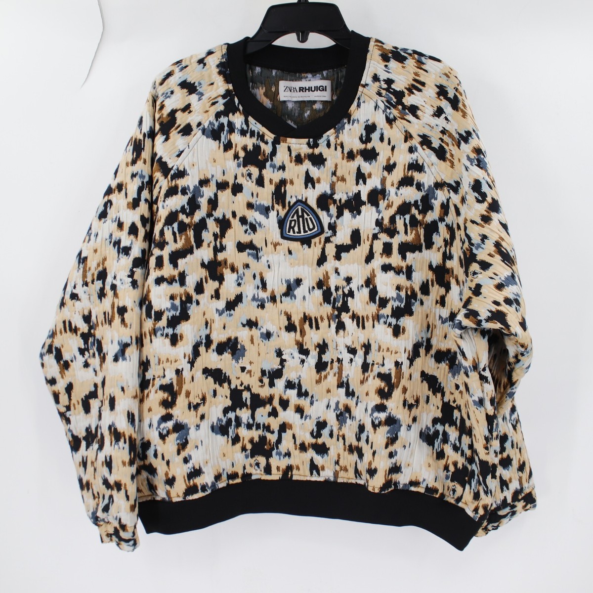Crewneck Sweatshirt Mens Leopard Sweater Leopard print sweater The Kooples