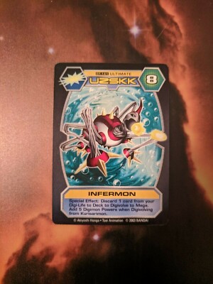 Infermon DT-141 Vintage D-Tector Series 4 Bandai Digimon Card LP | eBay