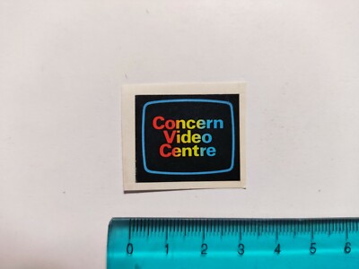 Adhesive Concern Video Centre Sticker Autocollant Aufkleber Vintage 80s ...