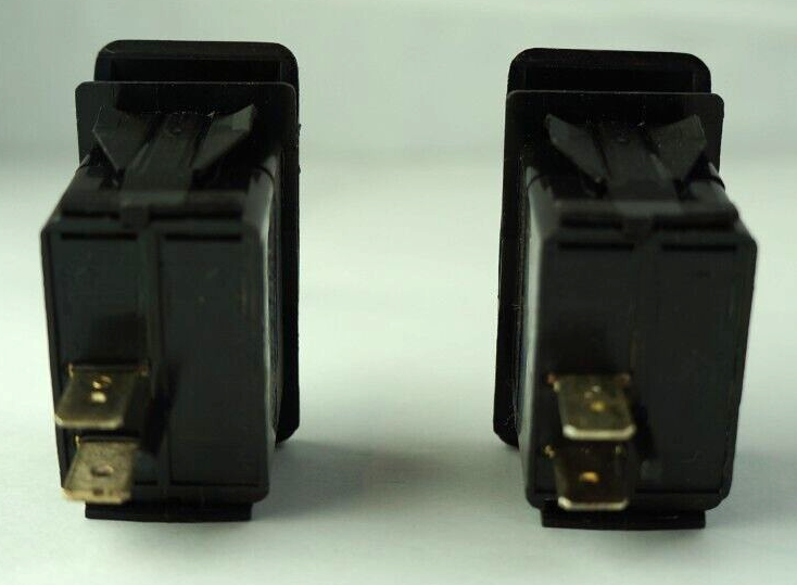 (Lot of 2) Carling Technologies SPST Momentary Rocker Switch 1923 R ...