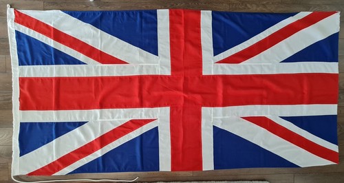 large 90x45 inches Union Jack Flag MoD approved rope toggled sewn hand stitched | eBay