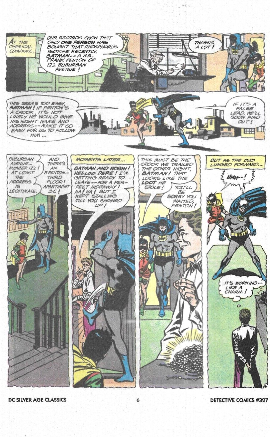 Detective Comics Batman 327 DC Silver Age Classics Reprint 1992 ...