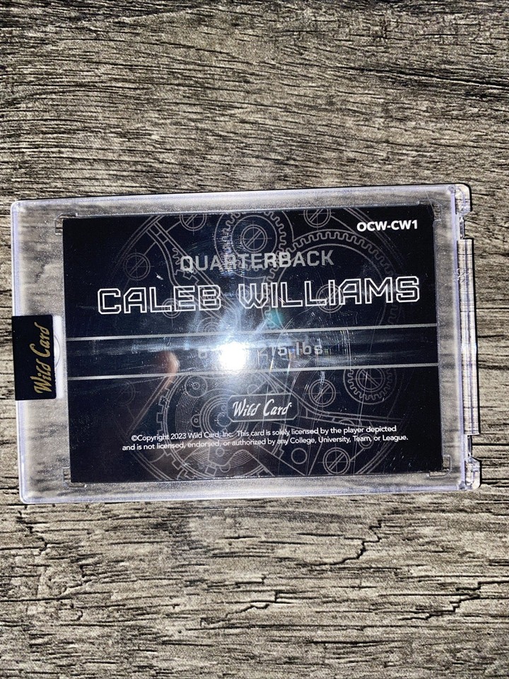 Caleb Williams 1/10 Scope Holo - Wild Card QB1 On The Clock | eBay